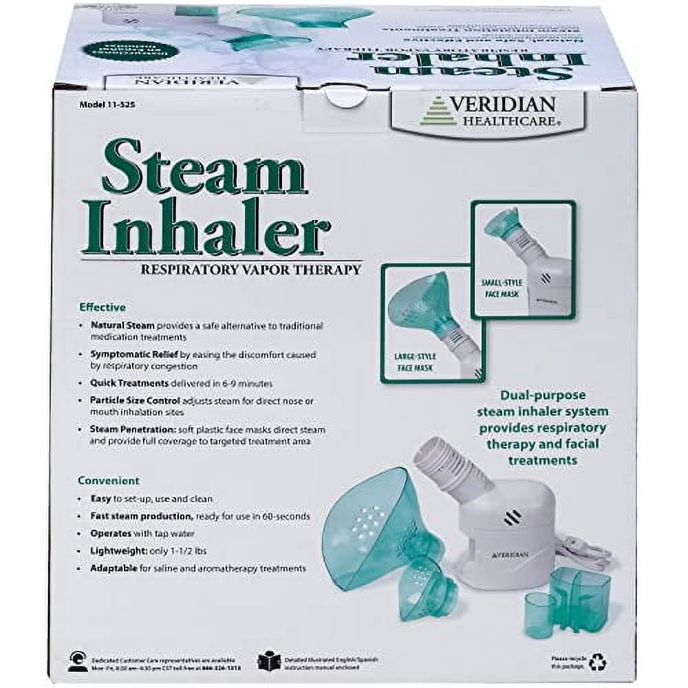 Steam Inhaler Respiratory Vapor Therapy, Green, 1 Count (Pack of 1 ...