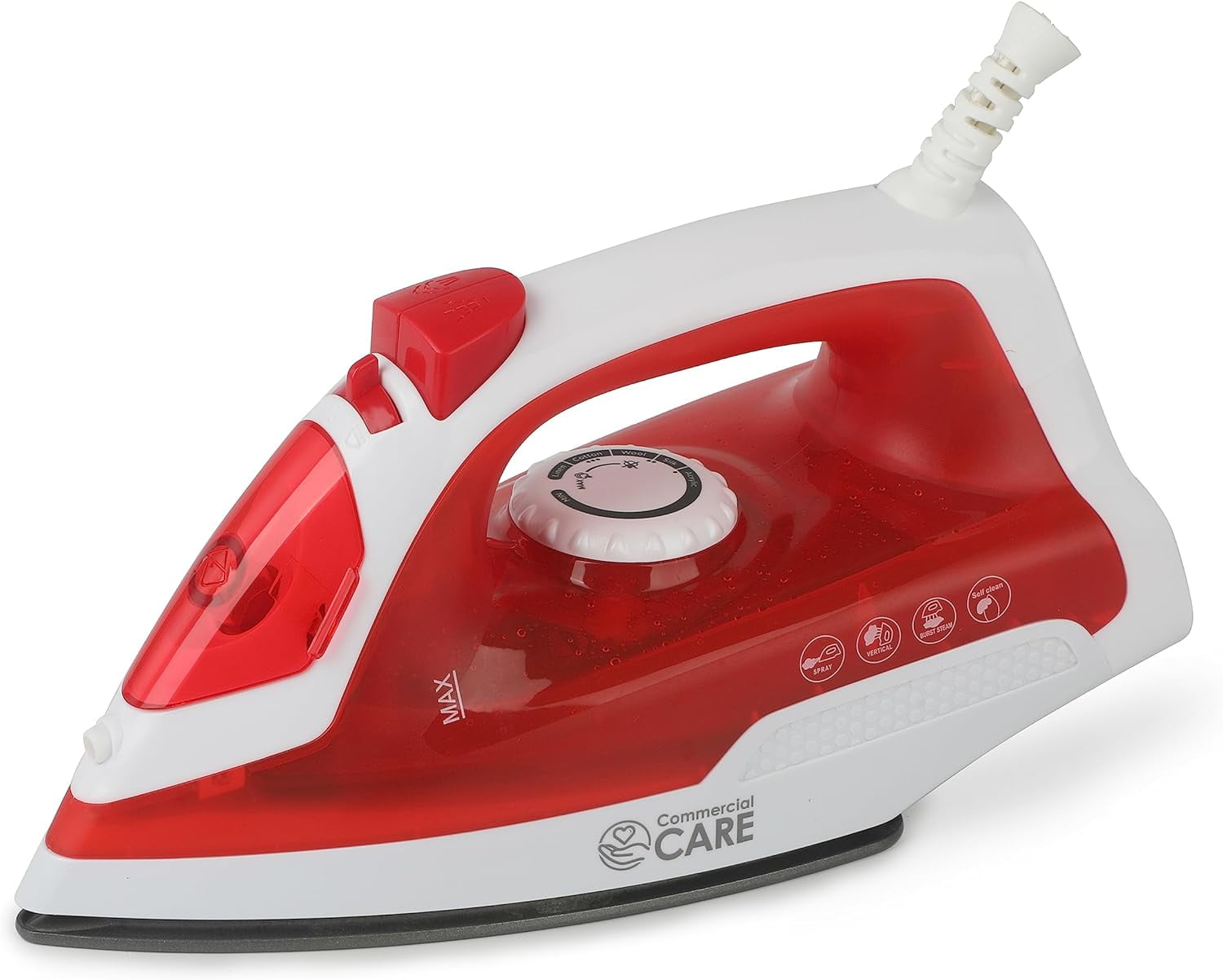 Steam Iron, 1200 Watt Portable Iron, Self-Cleaning Steamer for Clothes ...