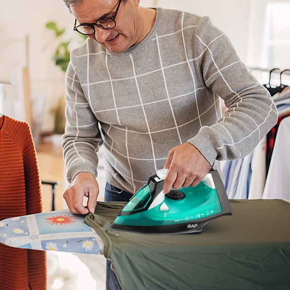 Steam Iron, 2200W Fast Even Heat Iron For Clothes, Nonstick Soleplate ...