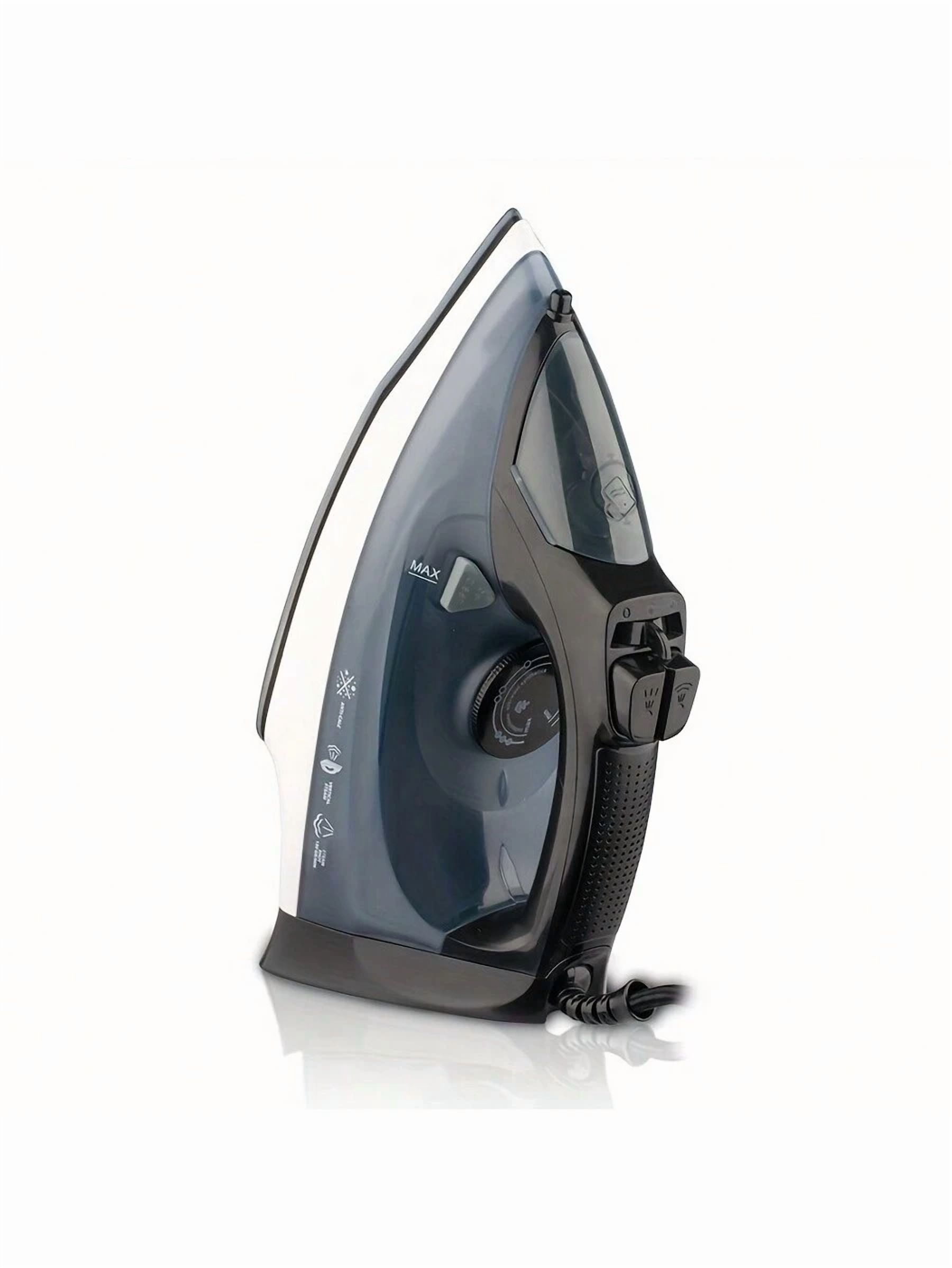 Steam Iron, Ceramic Coated Soleplate, Anti-Drip, 320ml Water Tank ...