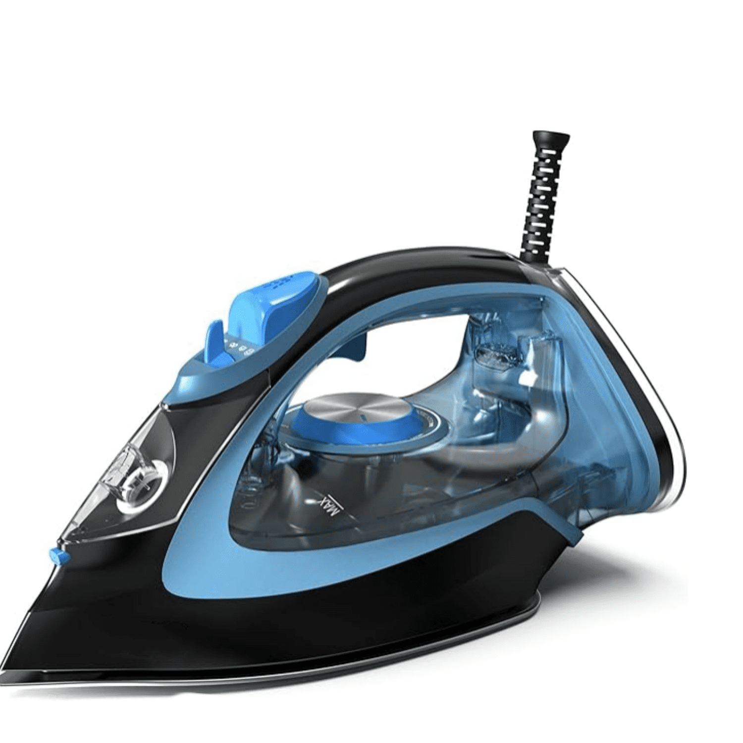 Steam Iron for Clothes, 1750W Clothes Iron Rapid Heating, Non-Stick ...