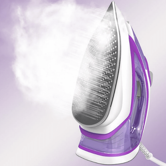 Steam Iron for Clothes, 1750W Iron with Rapid Heating, Non-Stick ...