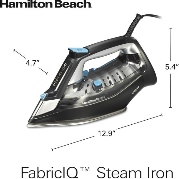 Steam Iron for Clothes & Garment Steamer with Intuitive FabricIQ ...