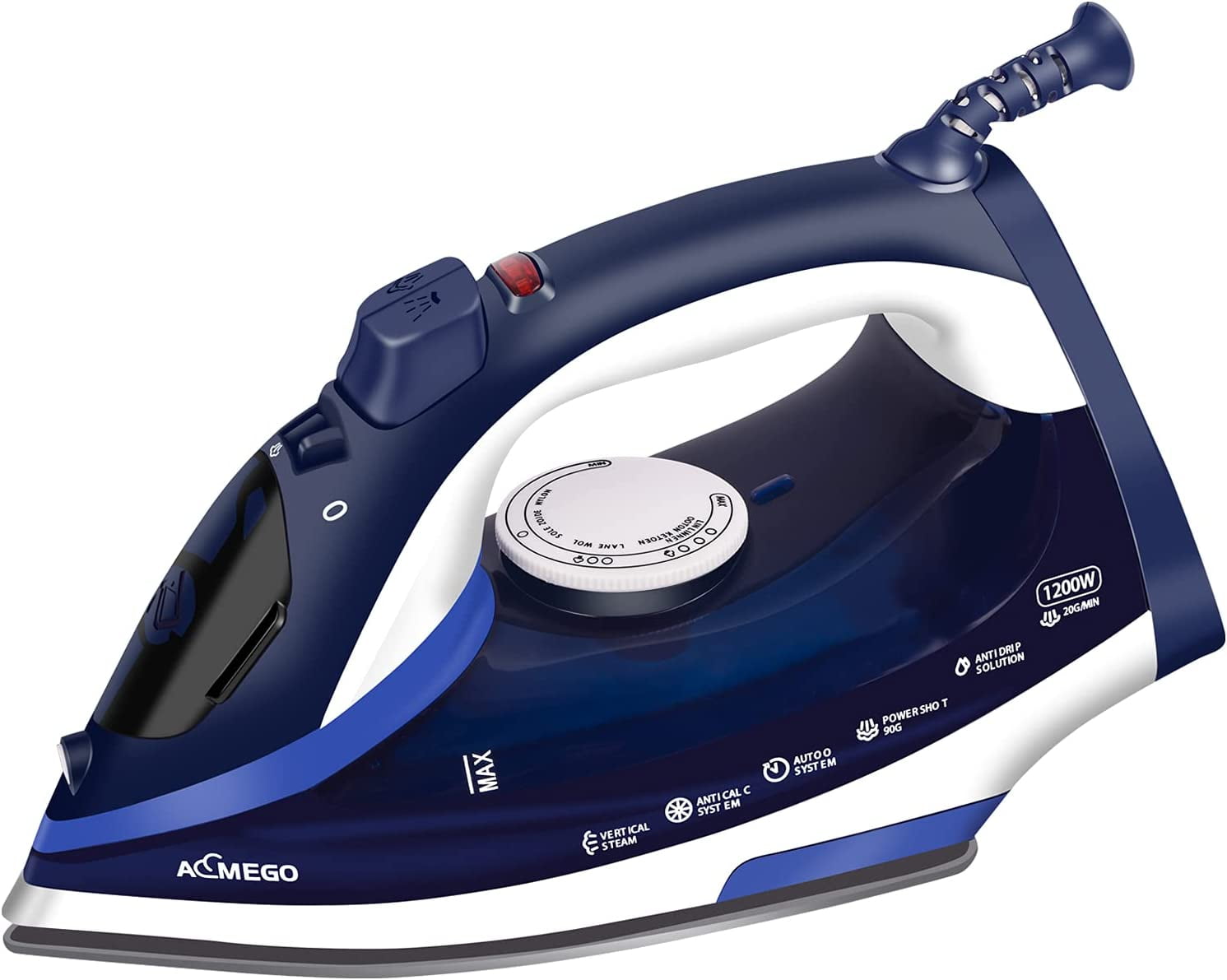 Steam Iron for Clothes Lightweight Portable Iron with Non Stick Ceramic ...