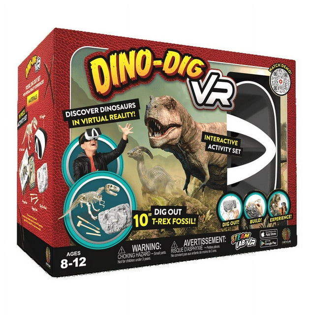 Steam Lab VR - Dino Dig Virtual Reality | Science Kit for Kids, STEM ...