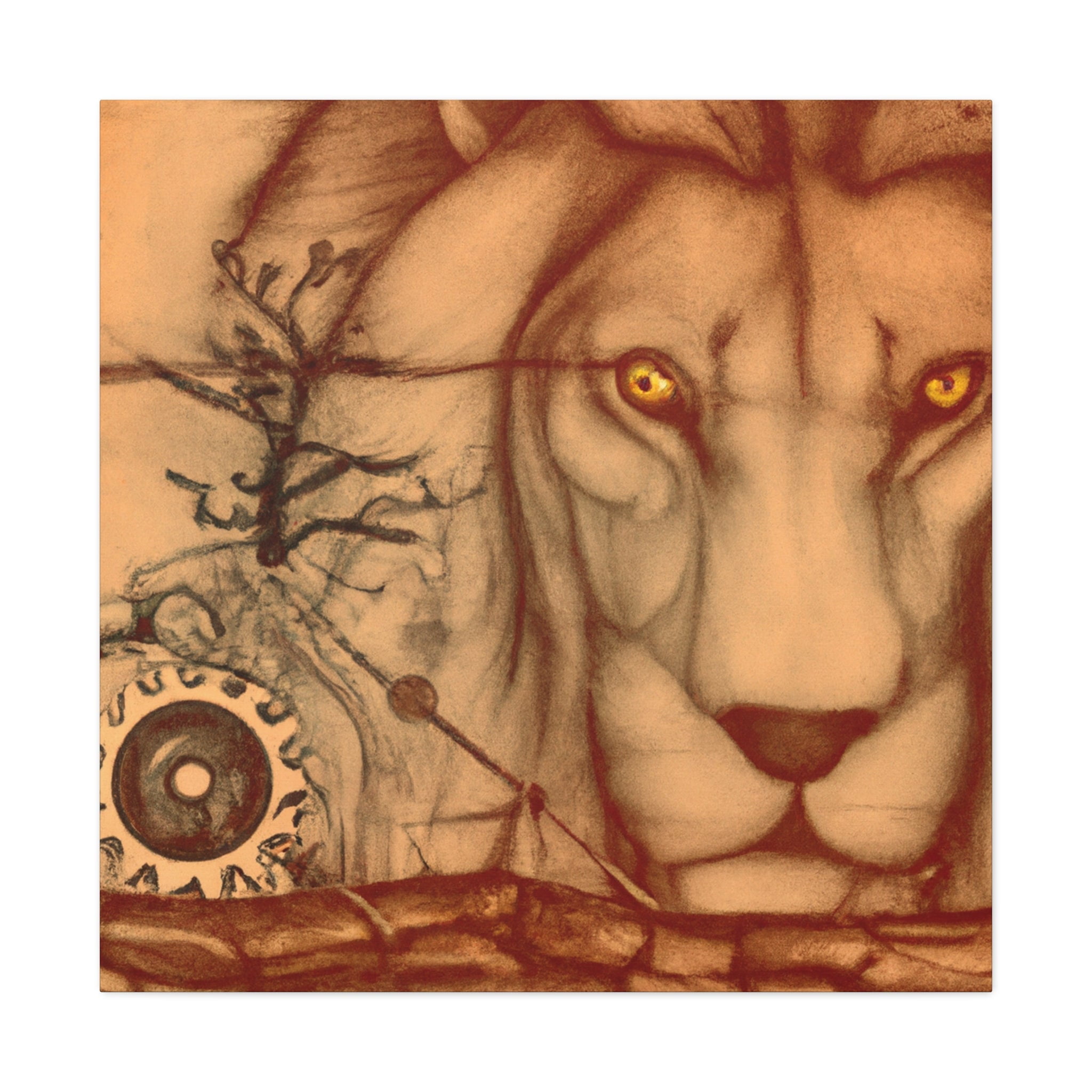 " Steam Lion Legacy" - Canvas - Walmart.com