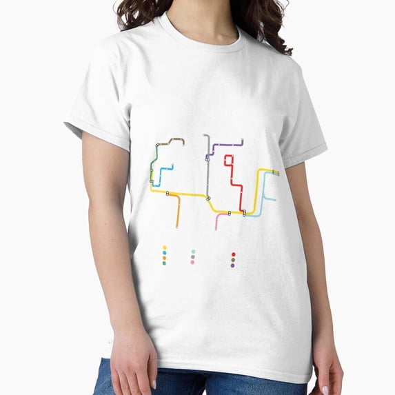 Steam Locomotive Railway Track Layout Industrial Blueprint Transit Tee ...