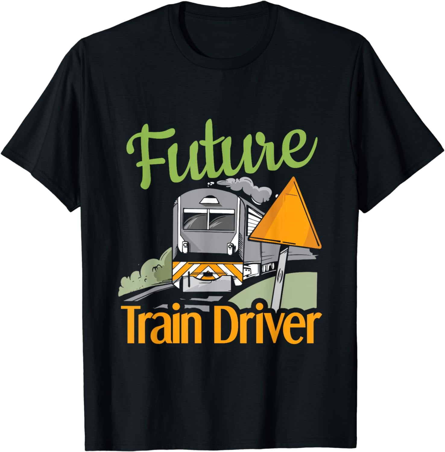 Steam Locomotive Train Lover Railway Railroad Steam Engine T-Shirt ...