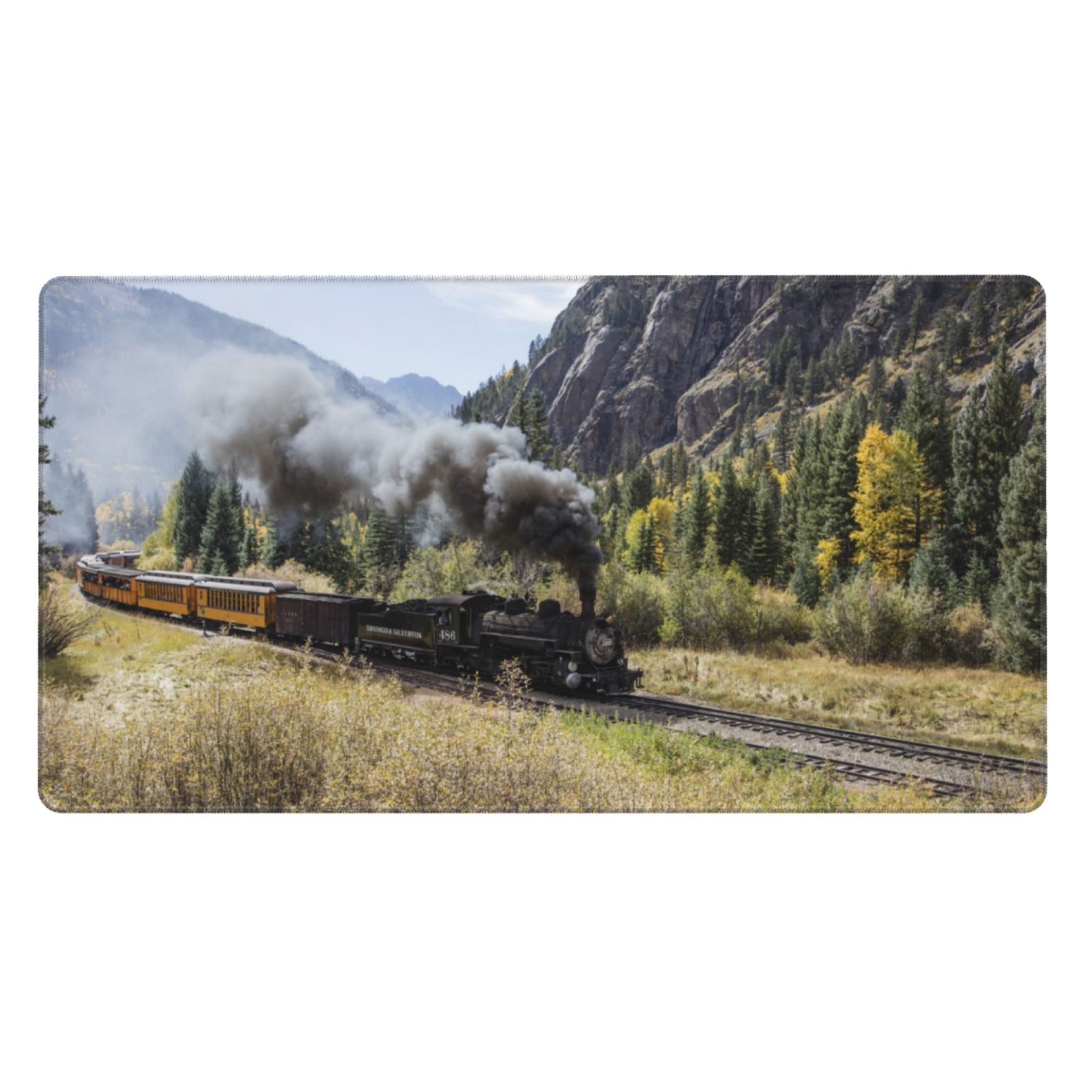 Steam Locomotive Train Mousepad Large Mouse Pad Desk Pad Computer ...
