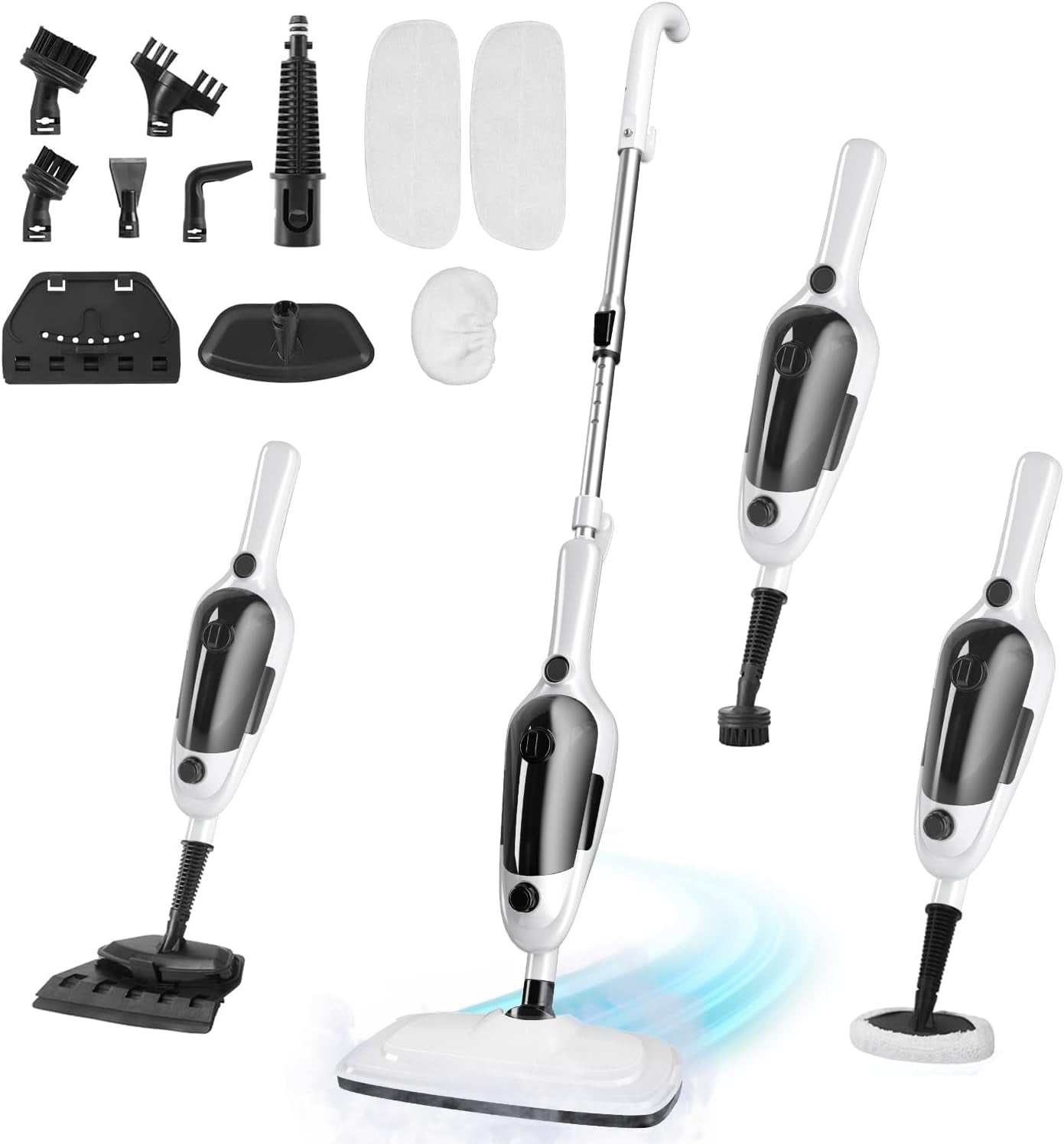 Steam Mop - 11-in-1 Steam Cleaner for Home with 15.2 OZ Water Tank ...