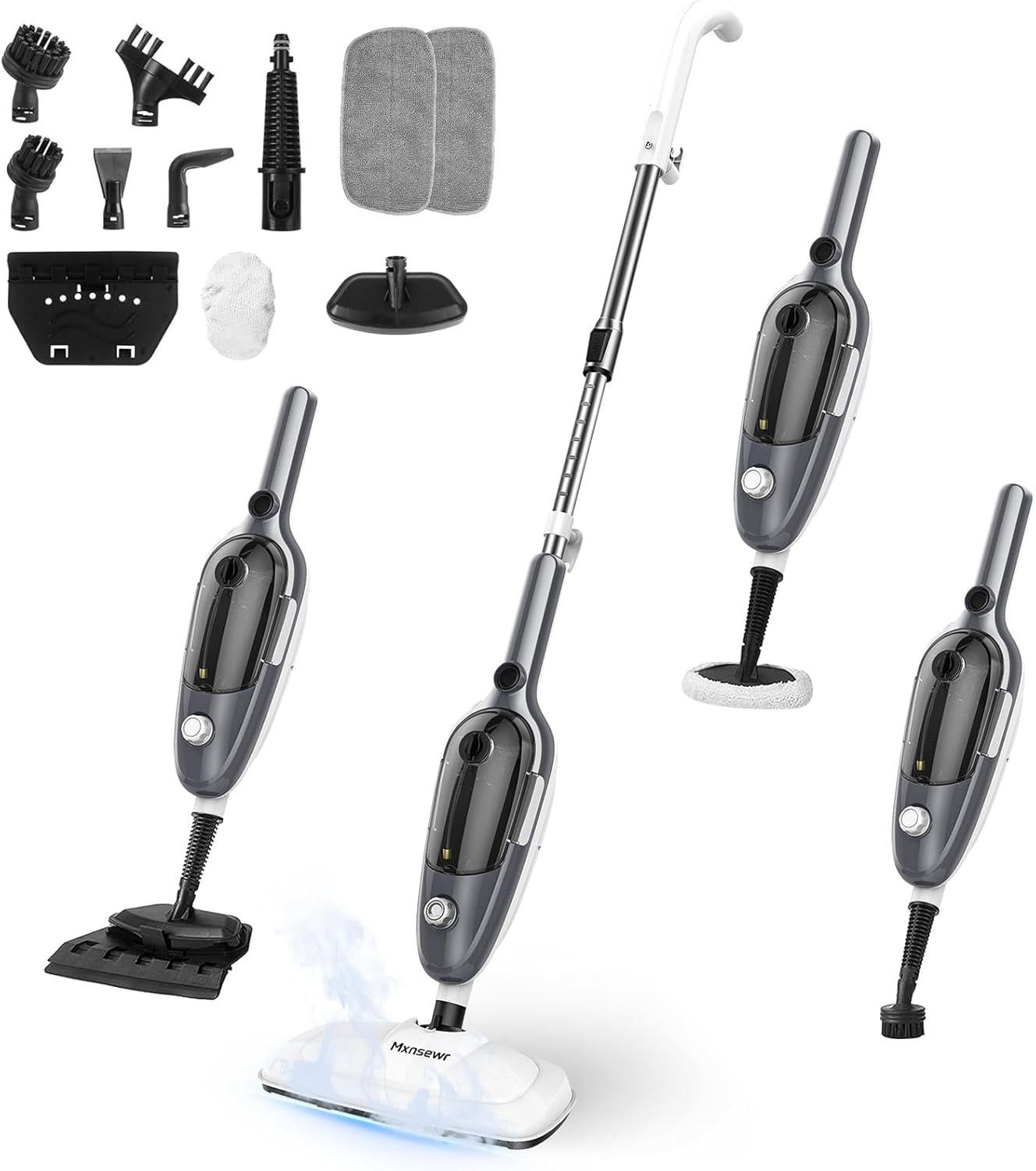 Steam Mop - All-in-one Powerful Handheld Steam Cleaner Detachable Floor ...