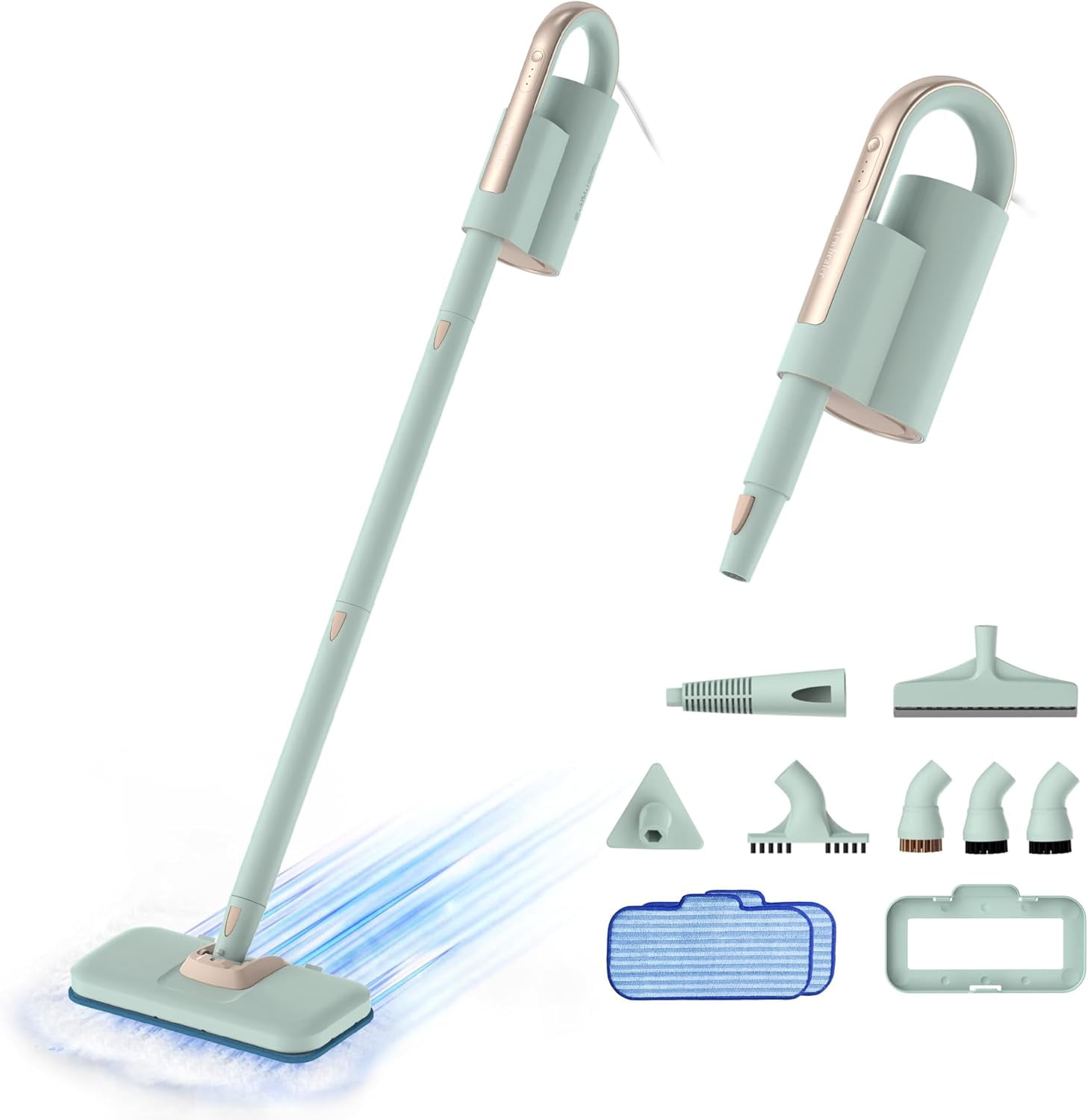Steam Mop & Detachable Handheld Cleaner, 250ml 1200W Powerful Floor ...