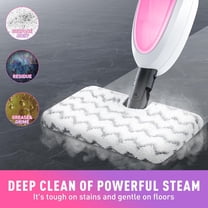 Steam Mop All-in-One Floor Cleaner with LED Display, Detachable ...