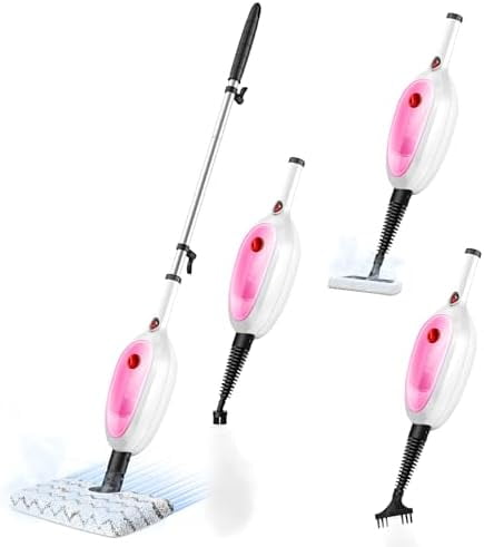 Steam Mop, Detachable Handheld Steam Cleanerwith 10-in-1 Multipurpose ...