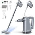 Steam Mop & Handheld Steam Cleaner with 10 Attachments, 15-Second Heat ...