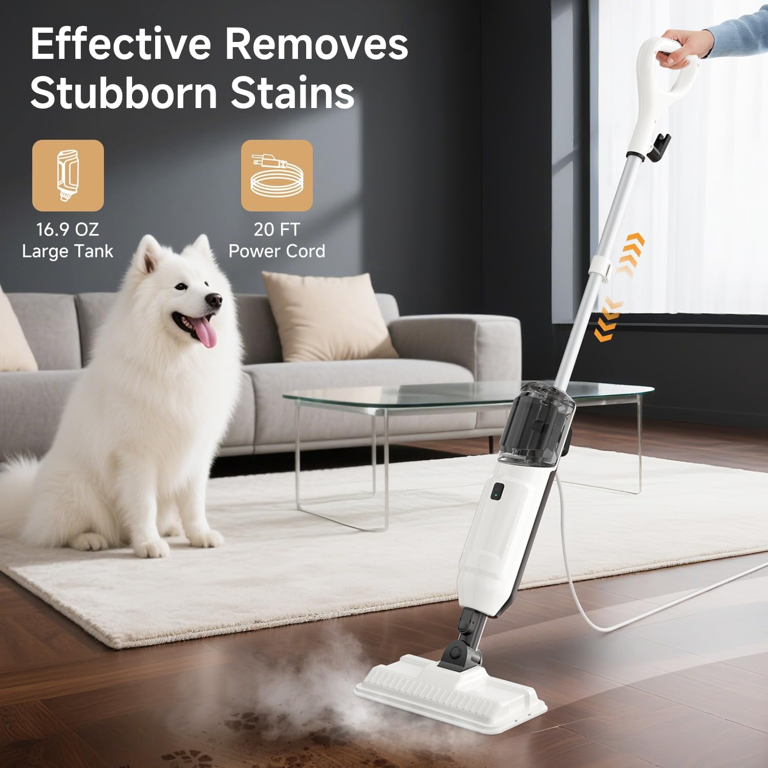 Steam Mop, MultiPurpose Steam Cleaner for Home with Handheld Steamer ...