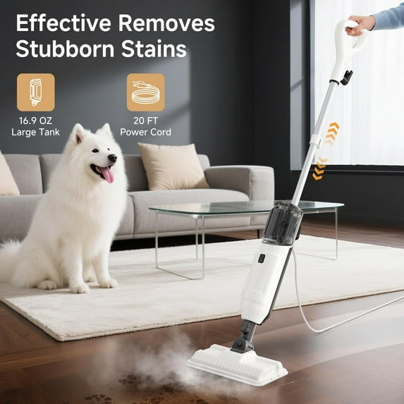 Steam Mop, MultiPurpose Steam Cleaner for Home with Handheld Steamer ...