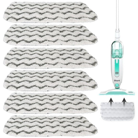 6 Pack S1000 S2001 Steam Mop Replacement Pads for S1000A S1000C S1000WM ...