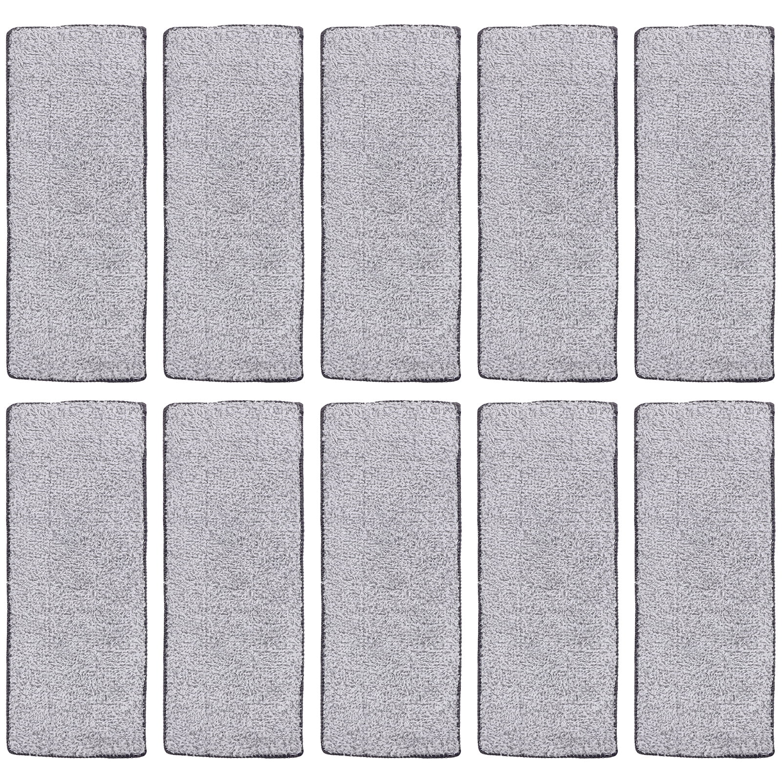 Steam Mop Wet Dry Mop 10pcs Microfiber Pads Reusable Gray Floor Mops ...