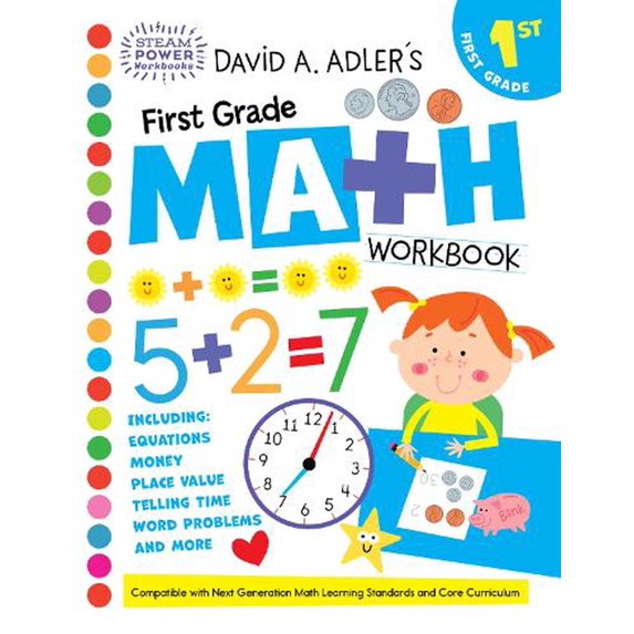 Steam Power Workbooks: David A. Adler's First Grade Math Workbook ...