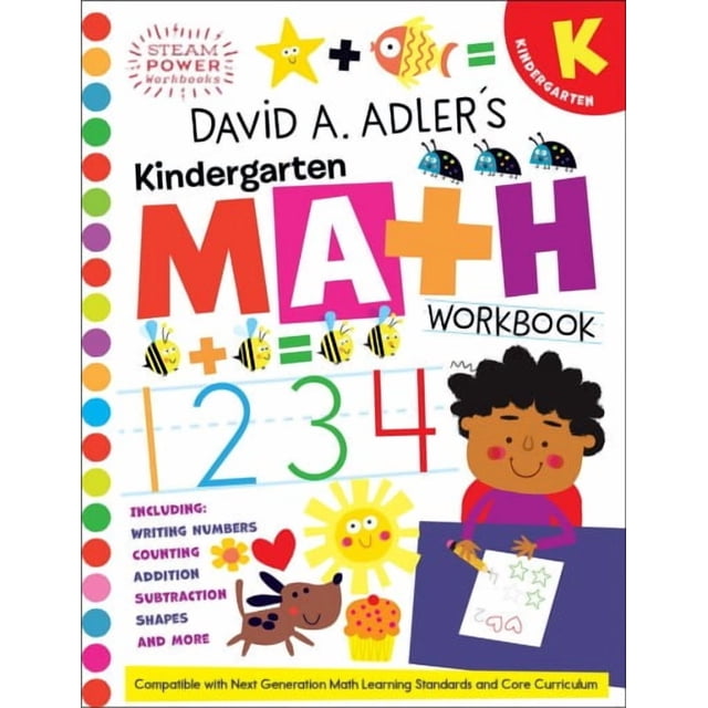 Steam Power Workbooks: David A. Adler's Kindergarten Math Workbook ...