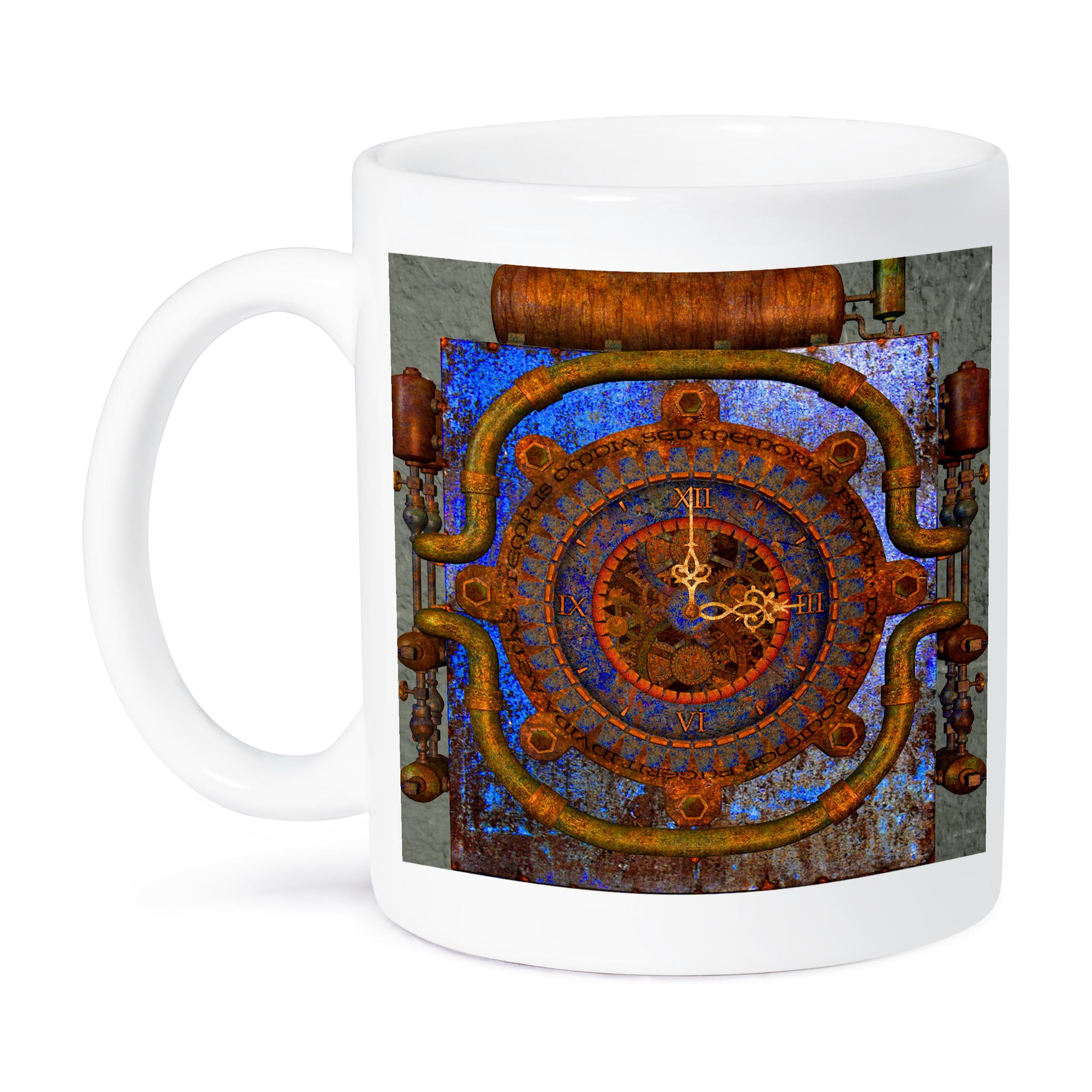 3dRose, Steam Punk cog wheels in Bronze , 15oz Mug - Walmart.com