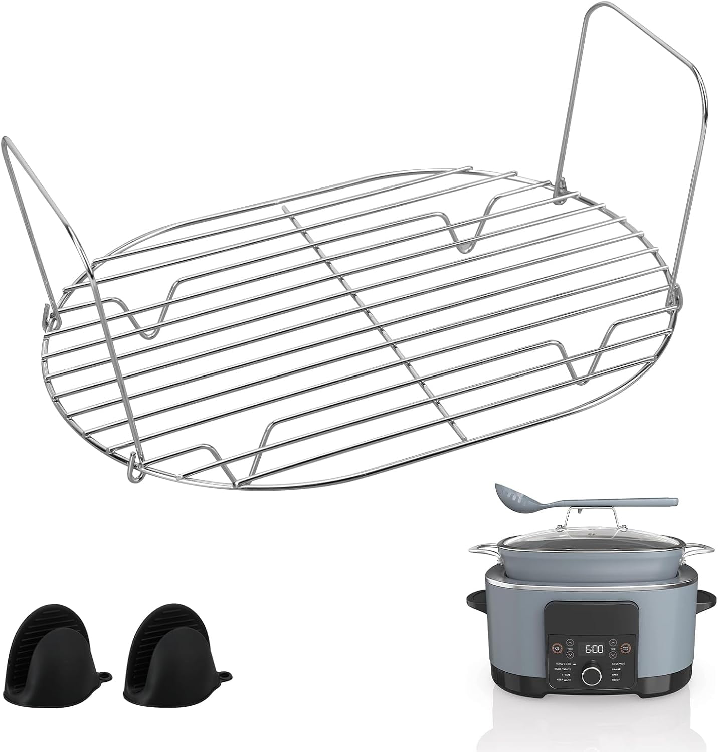 Steam and Roast Rack - Compatible with Ninja Foodi Possible Cooker Pro ...