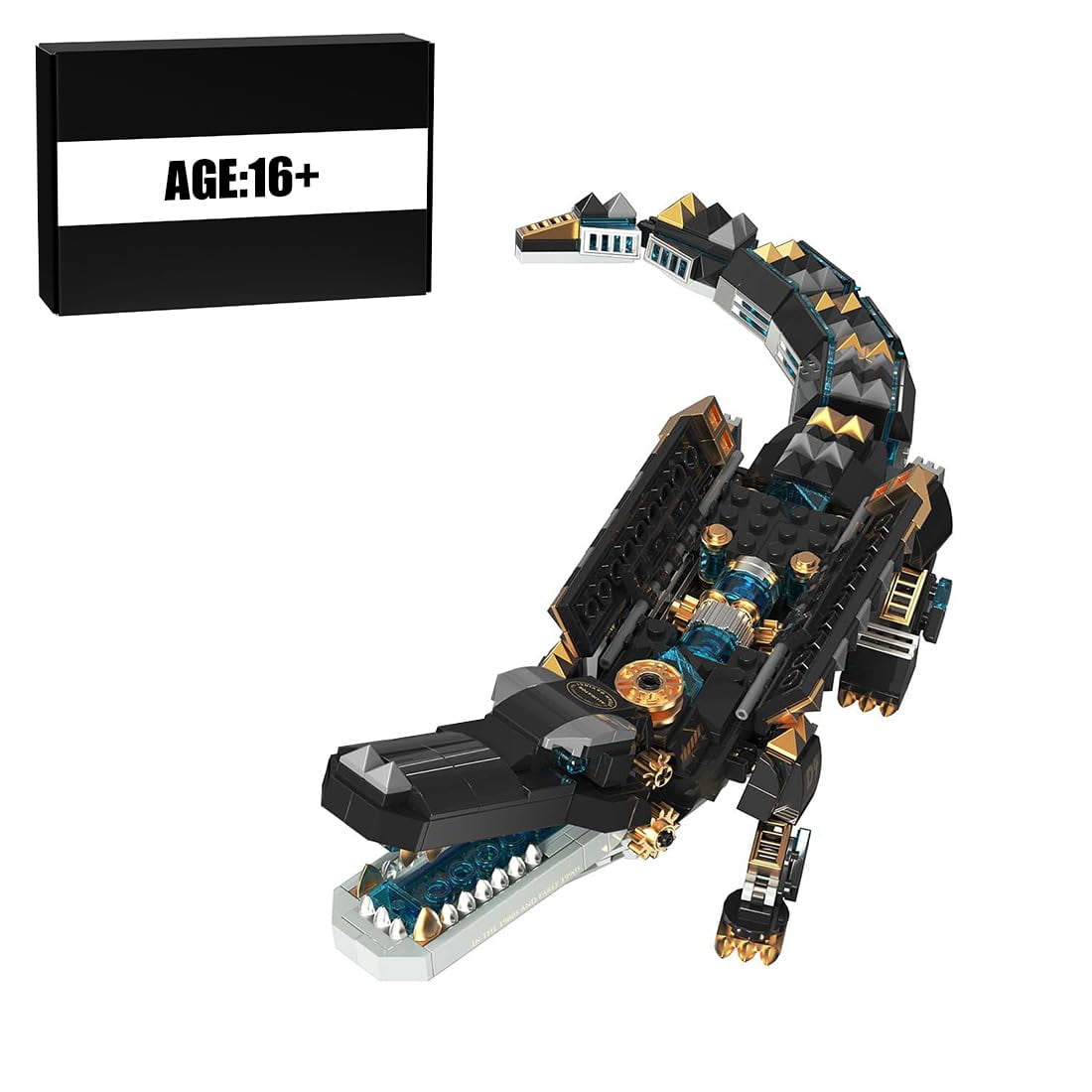 Steam Series Steampunk Crocodile Small Particles Building Blocks Set ...