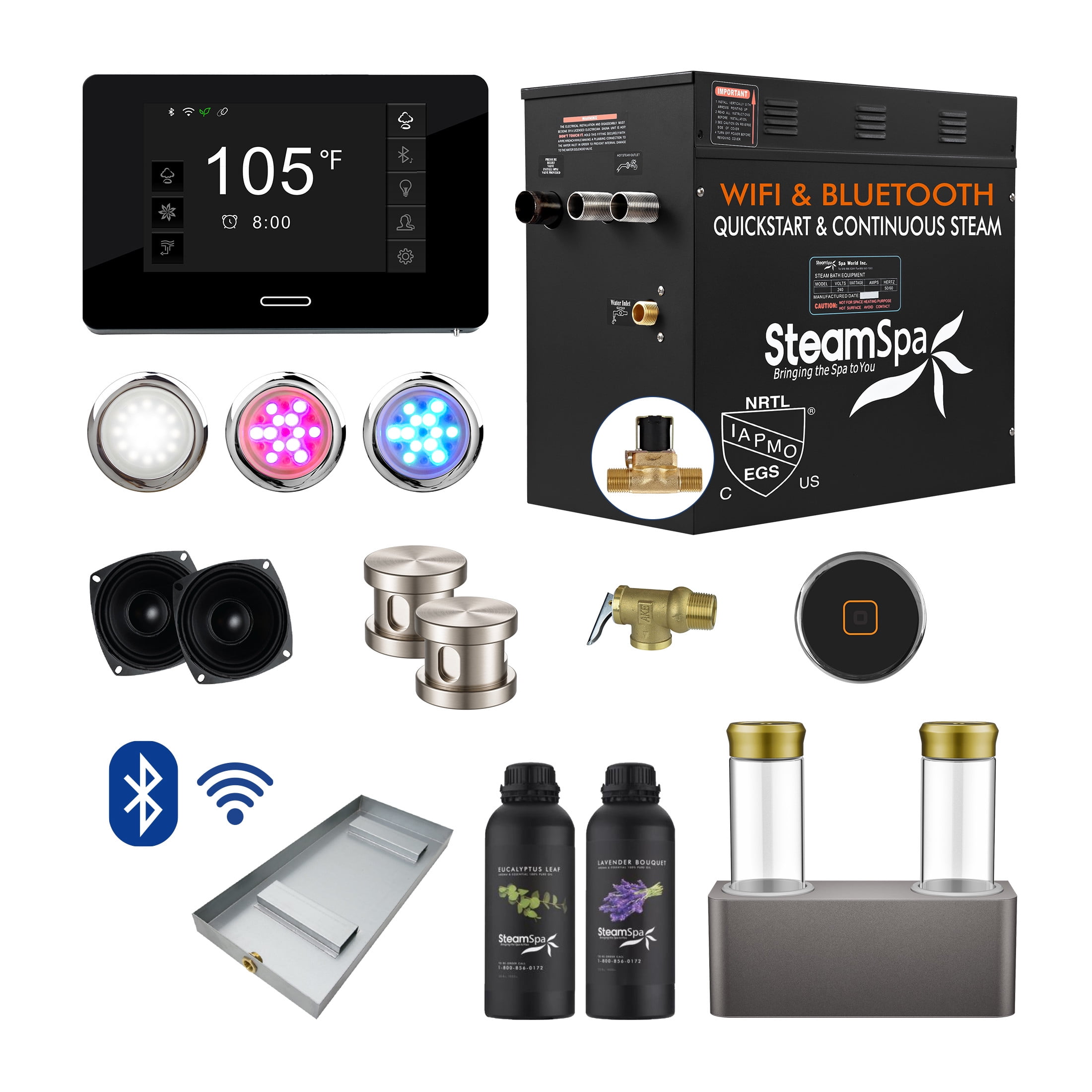 Black Series 10.5KW Steam Bath Generator with Advanced Control ...