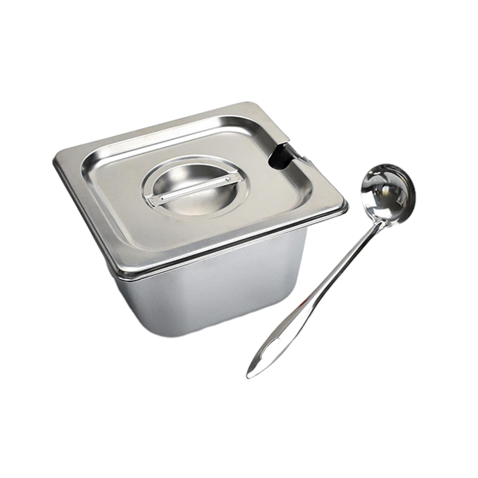 Steam Table Pan Stainless Steel Hotel Pans with Lids and Spoon, Square ...