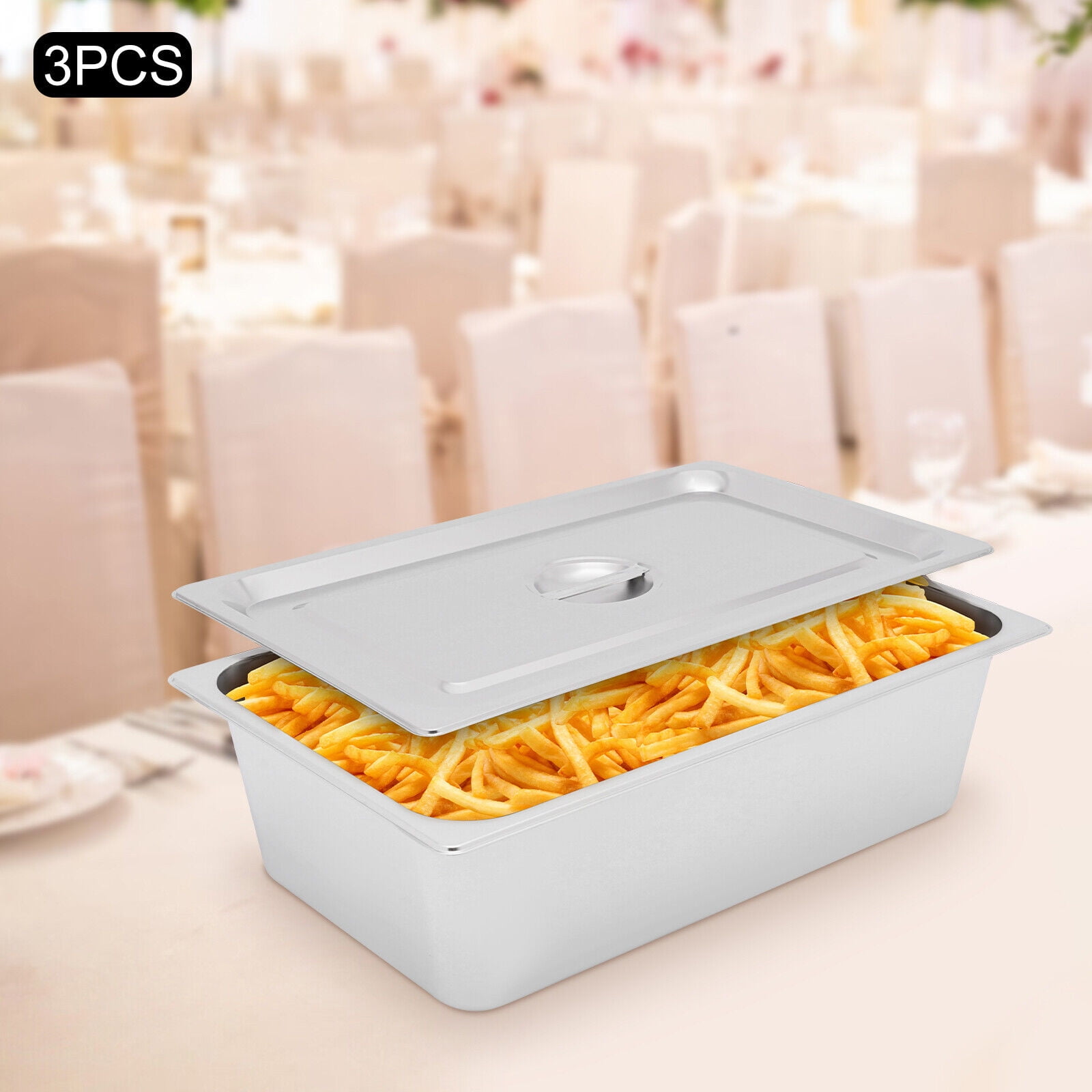 Steam Table Pan for Hotels 201 Stainless Steel Modern Silver Steam ...