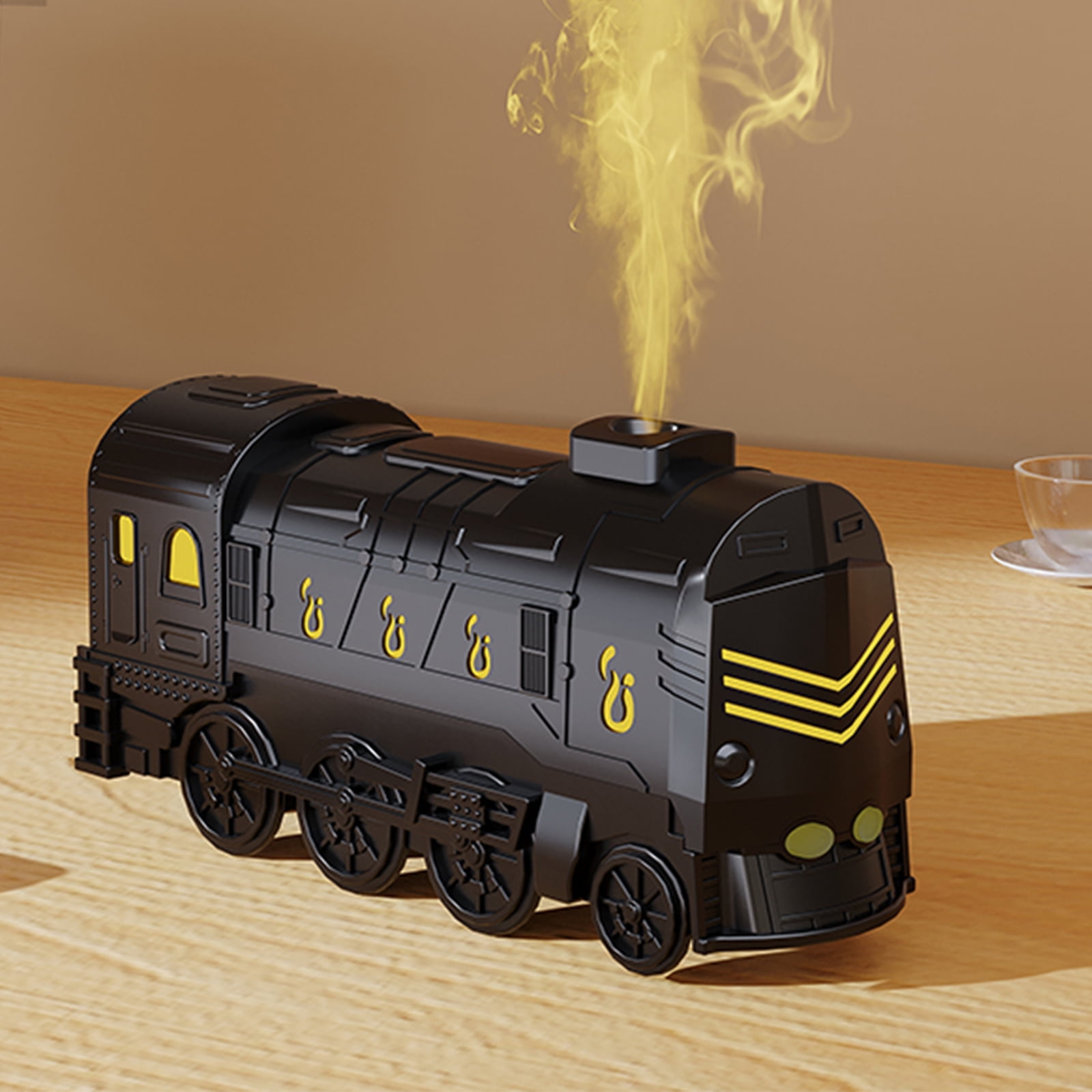 Steam Train Essential Oil Diffuser with Light 300ml Train Humidifier ...