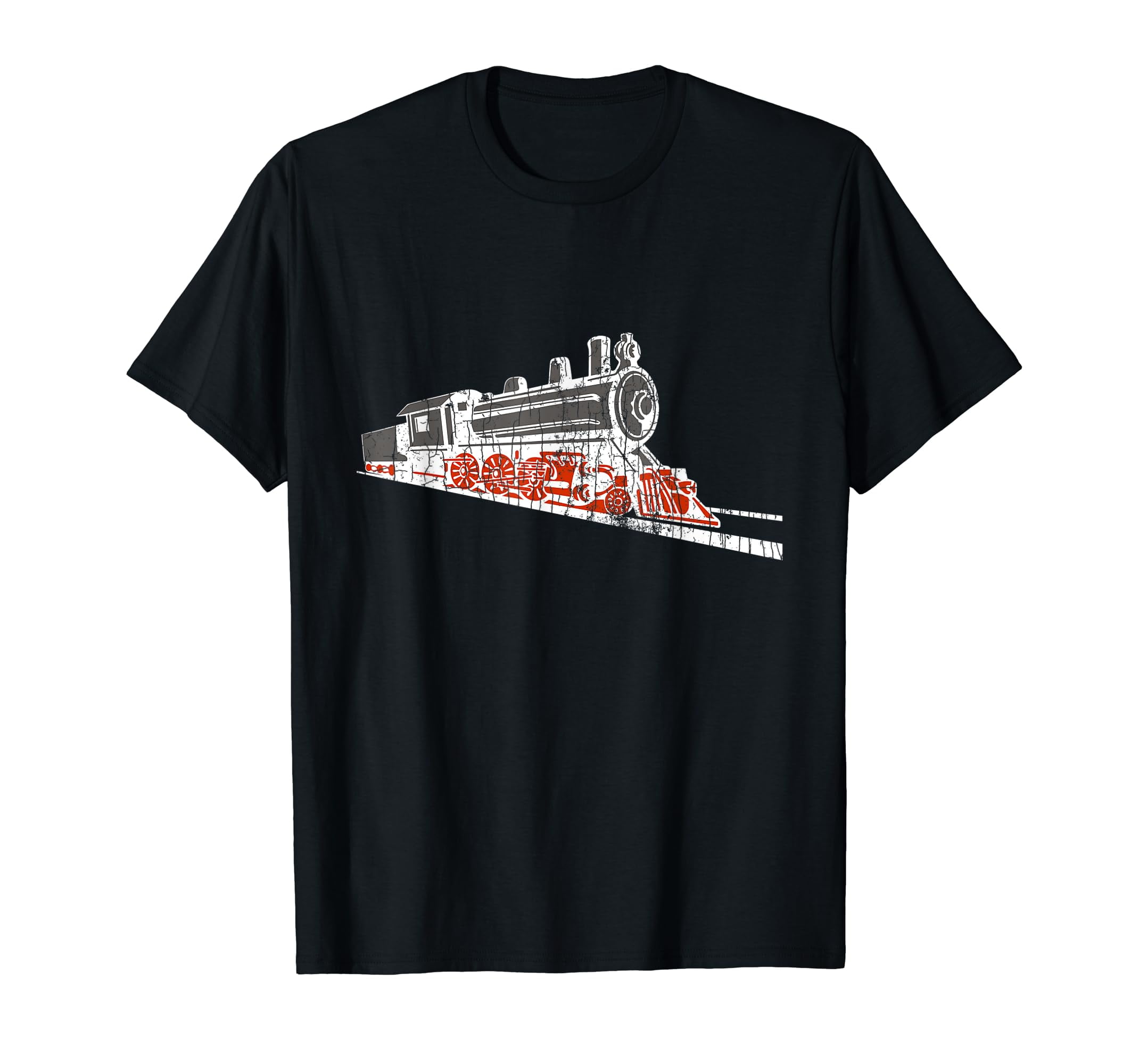 Steam Train Funny Railroad Trains Engineer Graphic T-Shirt - Walmart.com