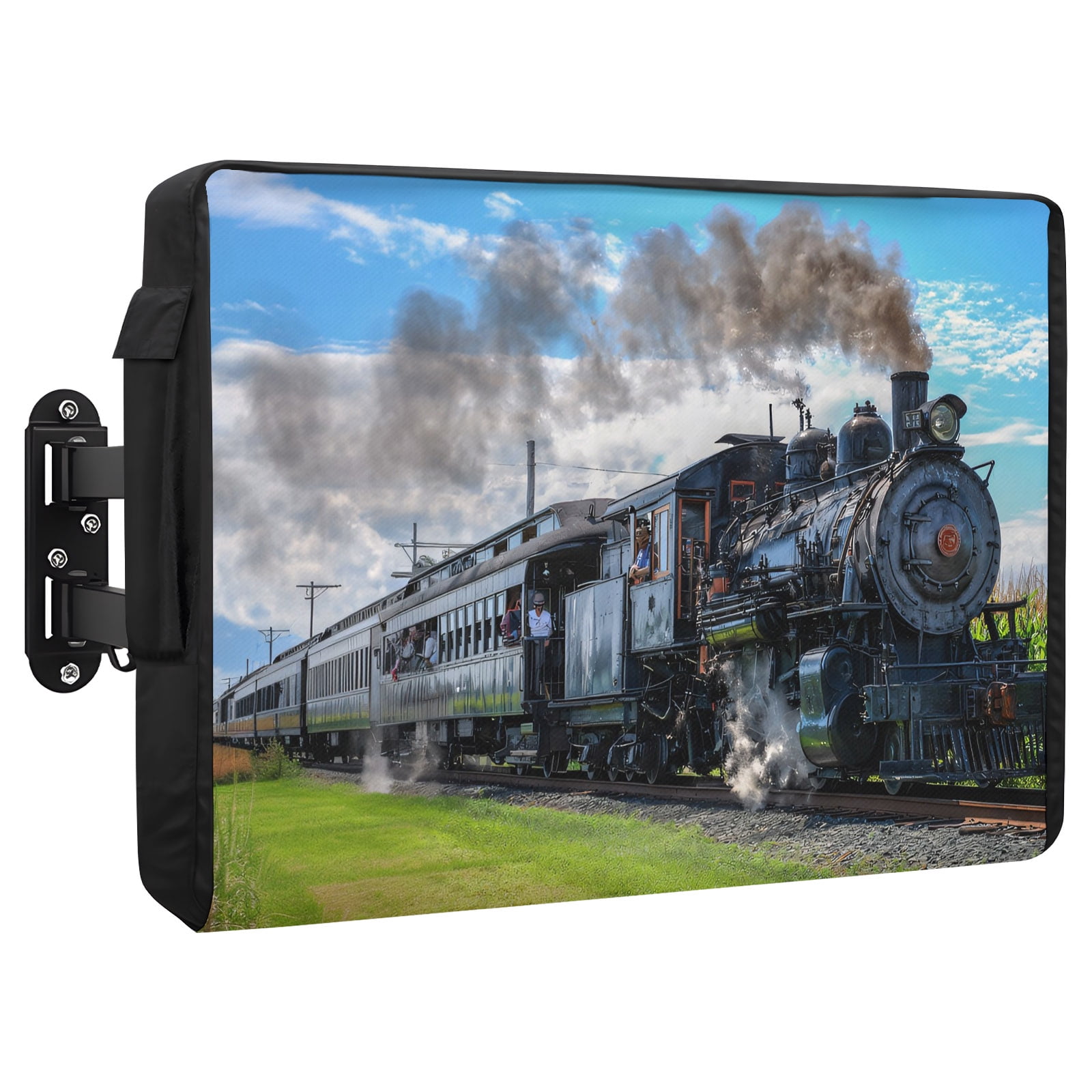 Steam Train Outdoor TV Cover 30 to 32 Inch Railways Trees Landscape ...