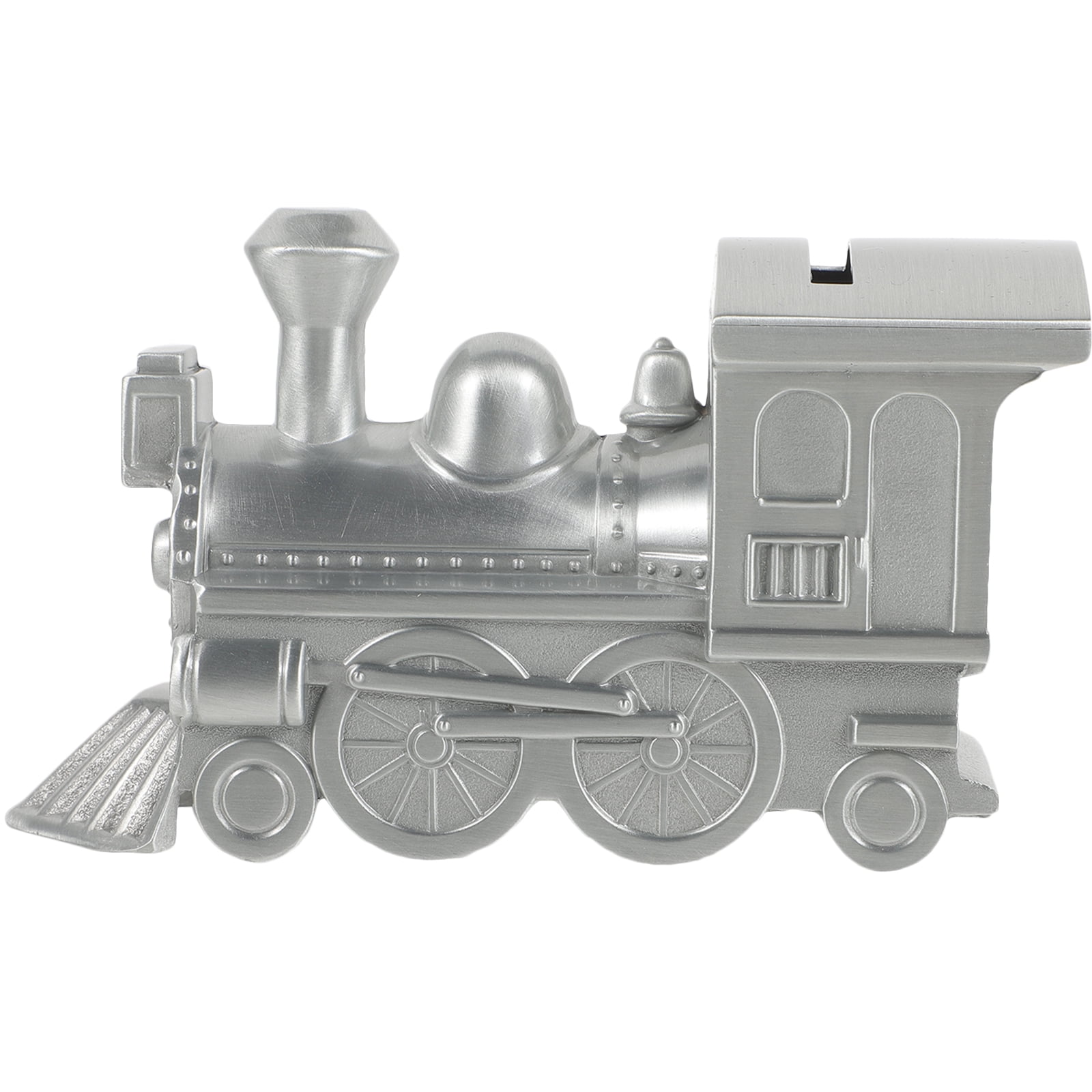Steam Train Shaped Coin Bank Money Box Piggy Bank Metallic Craft Saving ...