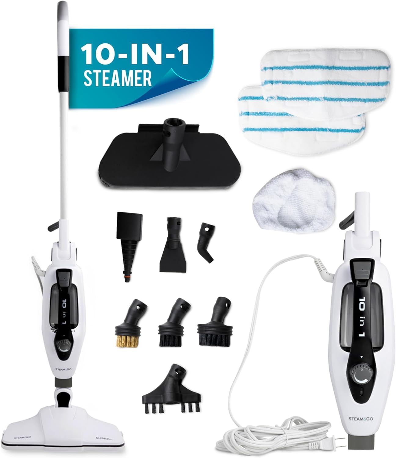 Steam and Go 10-in-1 Multi-purpose Pro Steamer With Household Cleaning ...