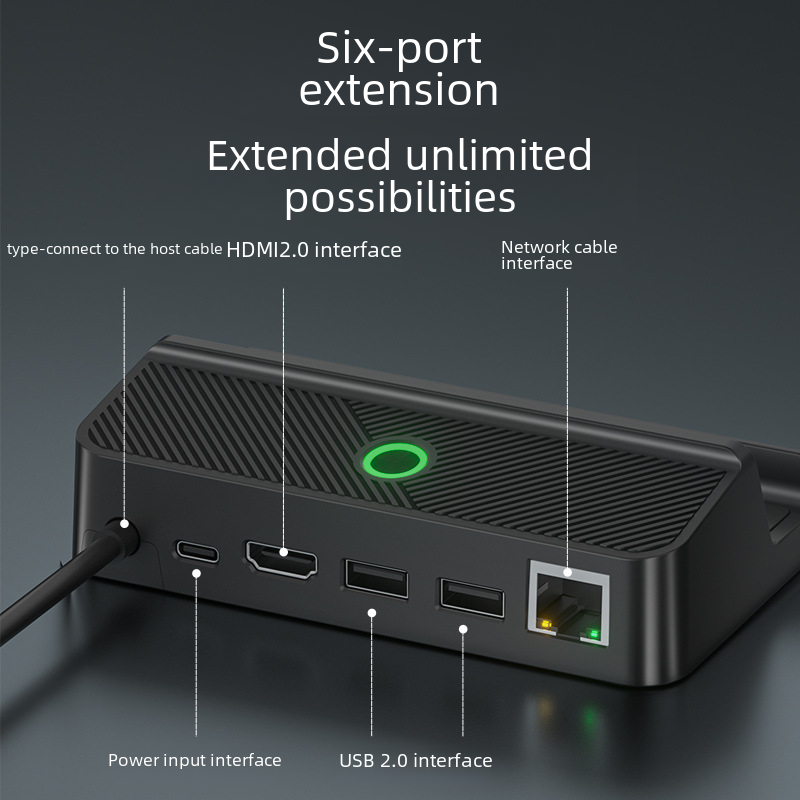 Steam deck docking station RGB ticker silicone non-slip base ABS deck ...