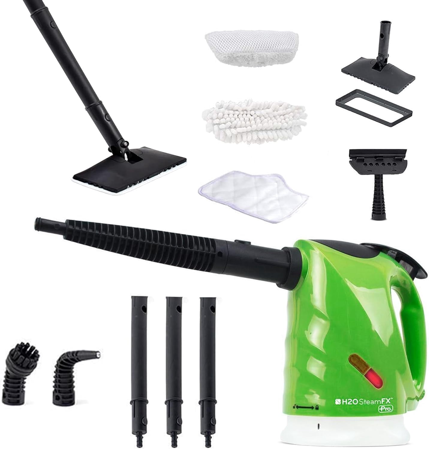 SteamFX Pro Handheld Steam Cleaner with 12 Accessories – Multipurpose ...