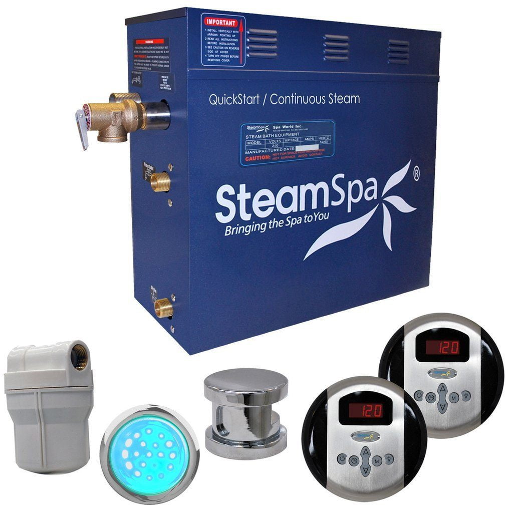 SteamSpa Royal 6kw Steam Generator Package in Chrome - Walmart.com