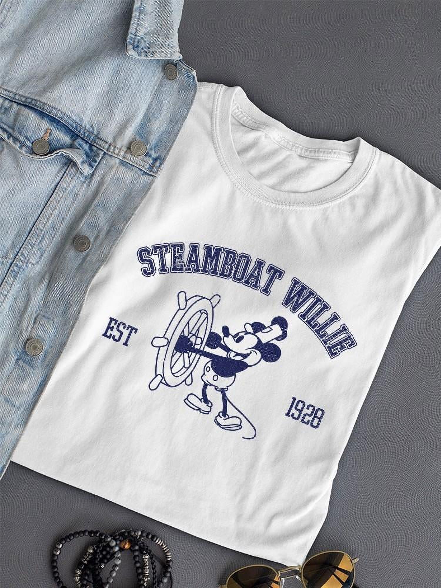 Steamboat 1928 Willie Mouse T-shirt Women's -SmartPrintsInk Designs ...