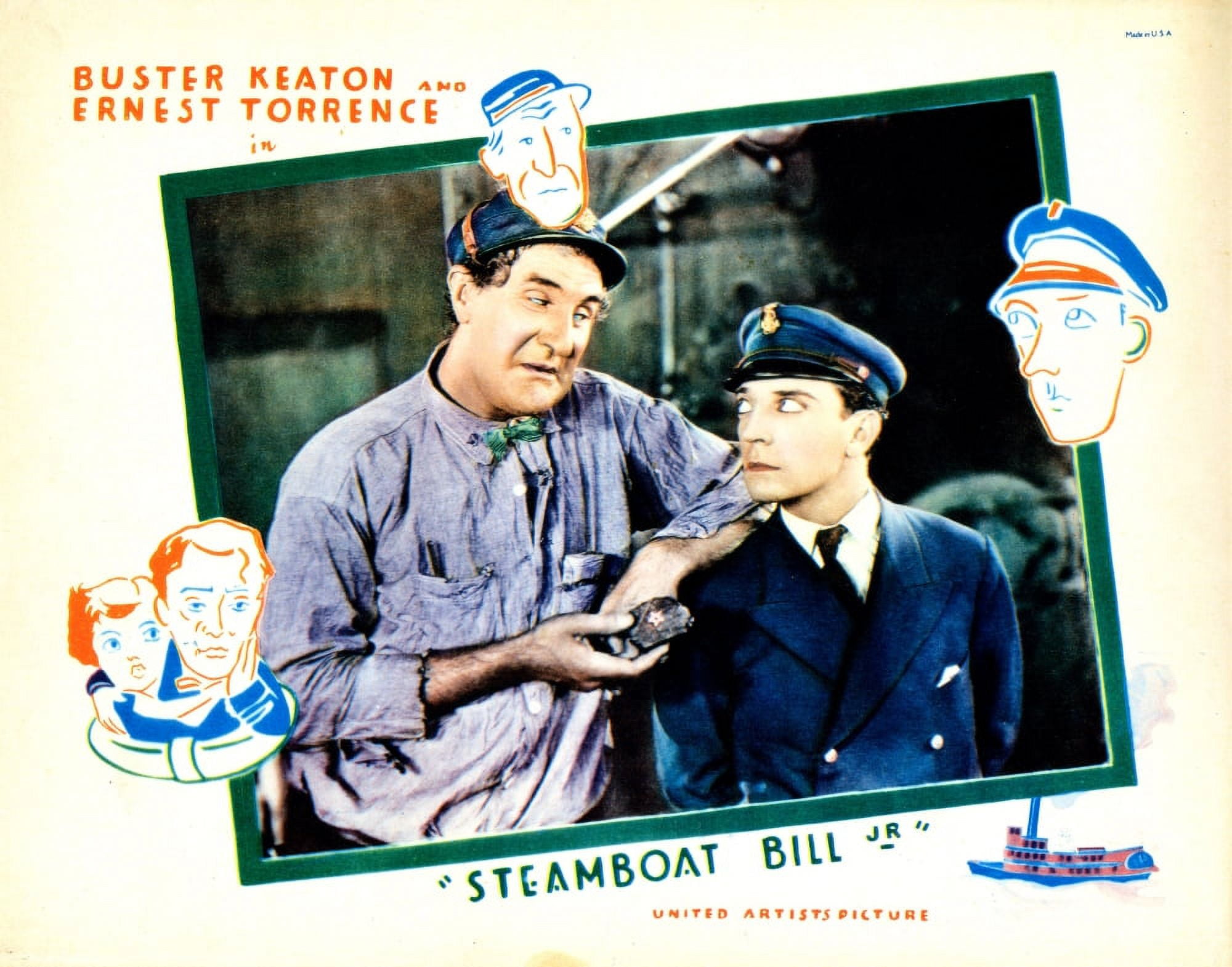 Steamboat Bill Jr. Us Lobbycard From Left: Ernest Torrence Buster ...