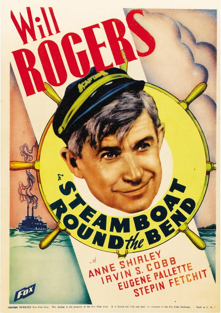 Steamboat Round The Bend Will Rogers On Midget Window Card 1935 Movie ...