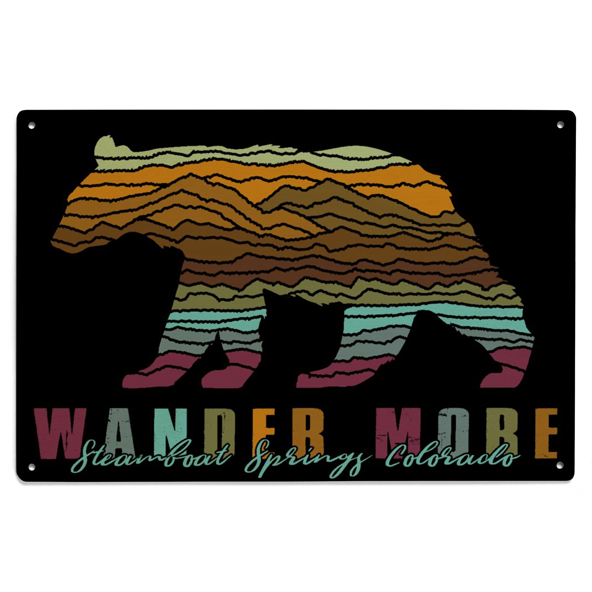 Steamboat Springs, Colorado, Wander More, Black Bear, Abstract Mountain ...