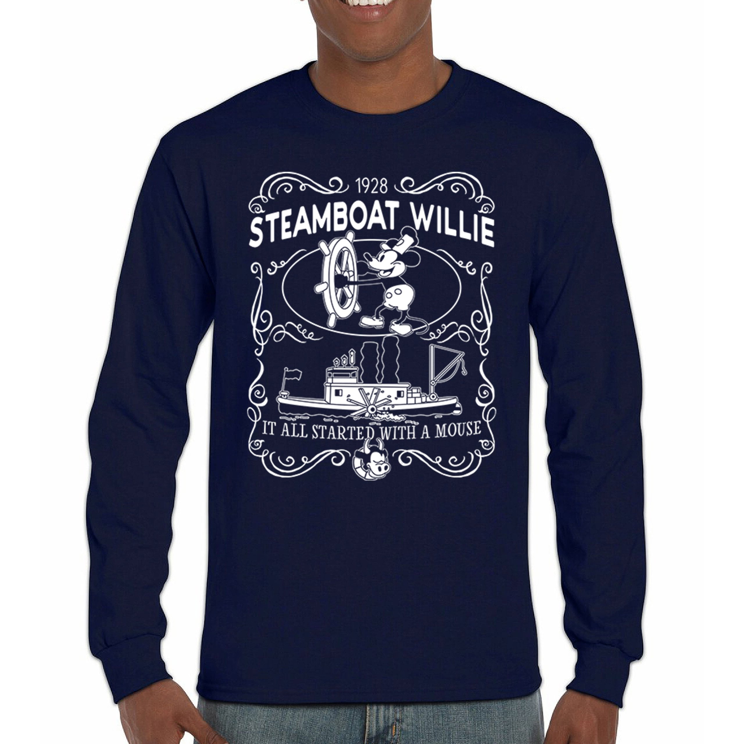 Steamboat Willie 1928 Classic Long Sleeve T-shirt It All Started With a ...