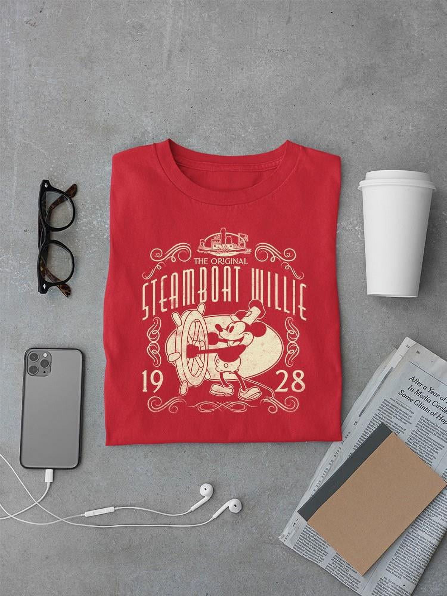 Steamboat Willie 1928 T-shirt Men's -SmartPrintsInk Designs - Walmart.com