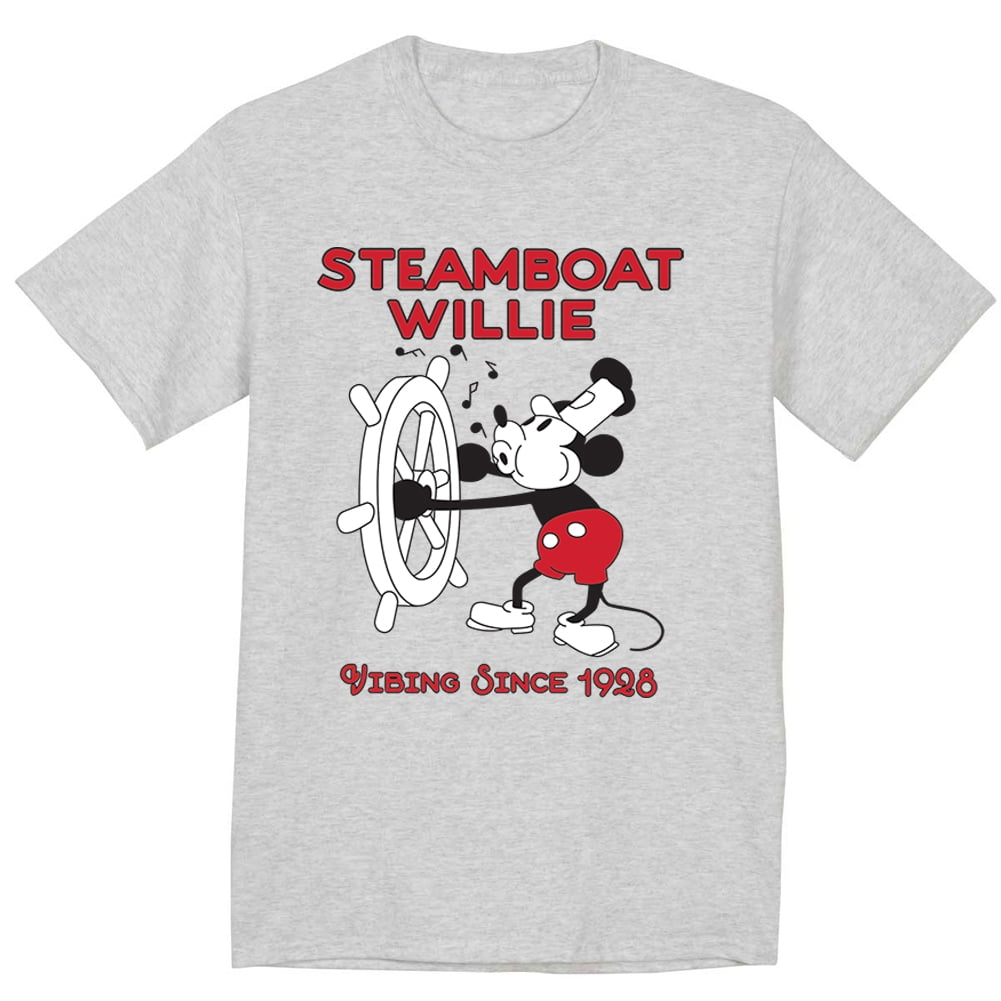 Steamboat Willie Boat Captain Funny Nautical T-shirt Mens Graphic Tees ...