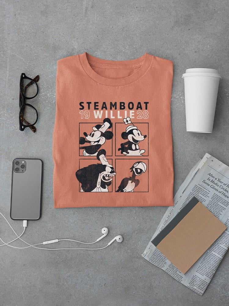 Steamboat Willie Characters T-shirt Color Men's -SmartPrintsInk Designs ...