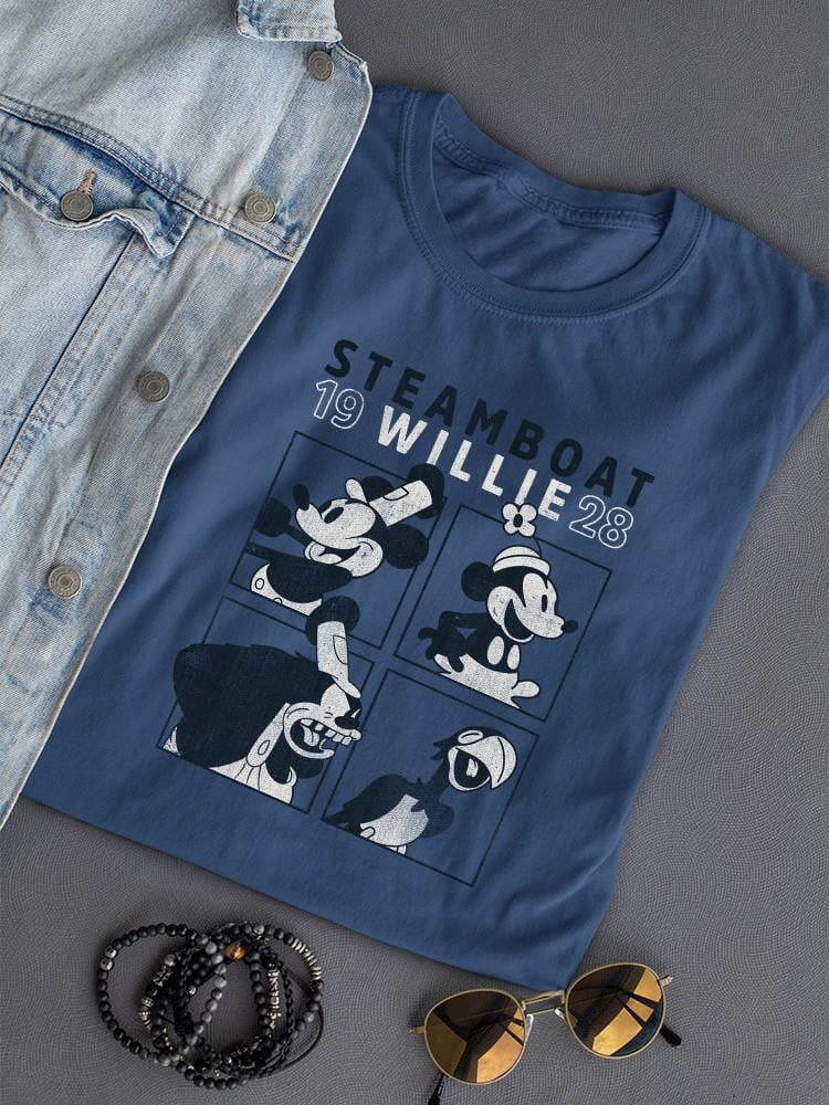 Steamboat Willie Characters T-shirt Color Men's -SmartPrintsInk Designs ...