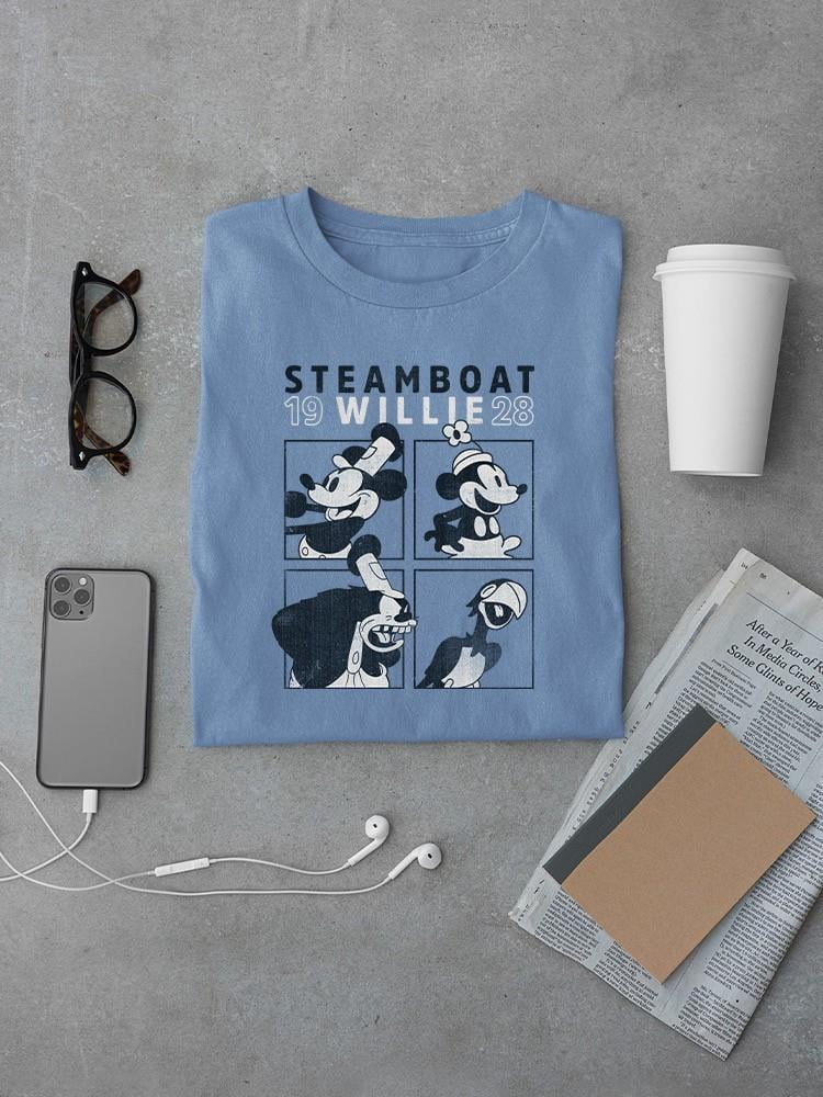 Steamboat Willie Characters T-shirt Color Women's -SmartPrintsInk ...