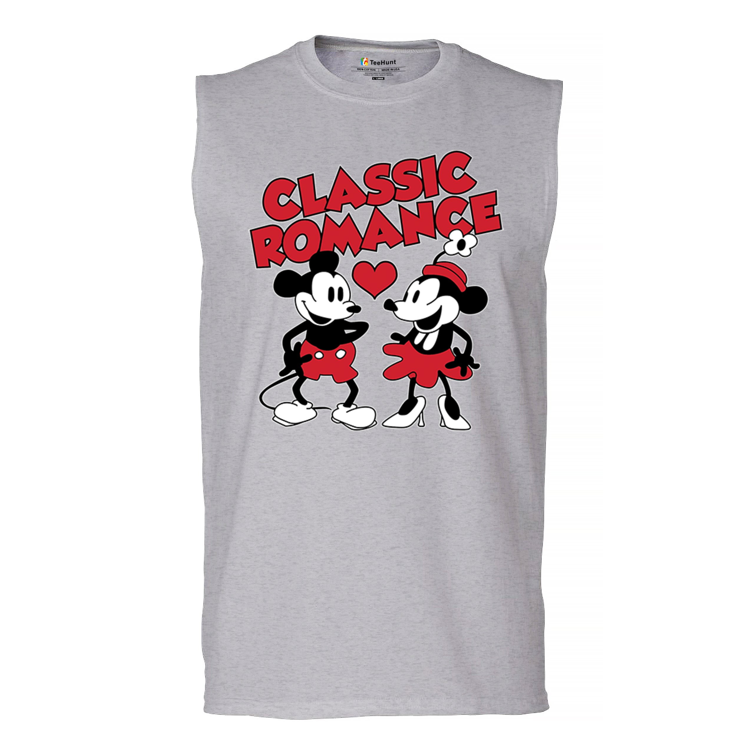 Steamboat Willie Classic Romance Muscle Shirt Cute Cartoon Mouse Love ...